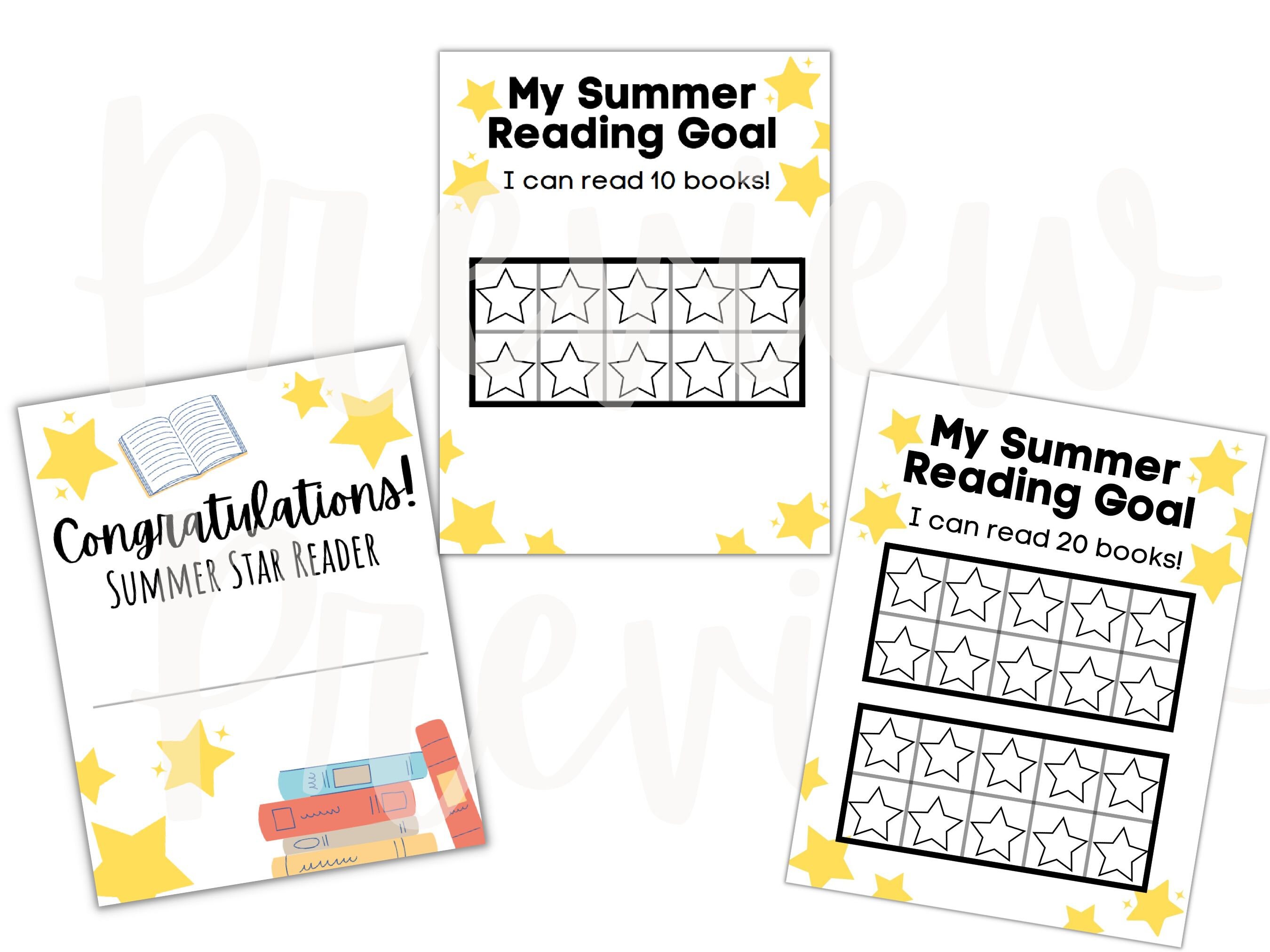 Kids Summer Reading Journal Log and Goal Setting for Parents and ...