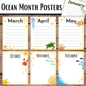 Under the Sea Ocean Classroom Decor With Days of the Week Ocean Number ...