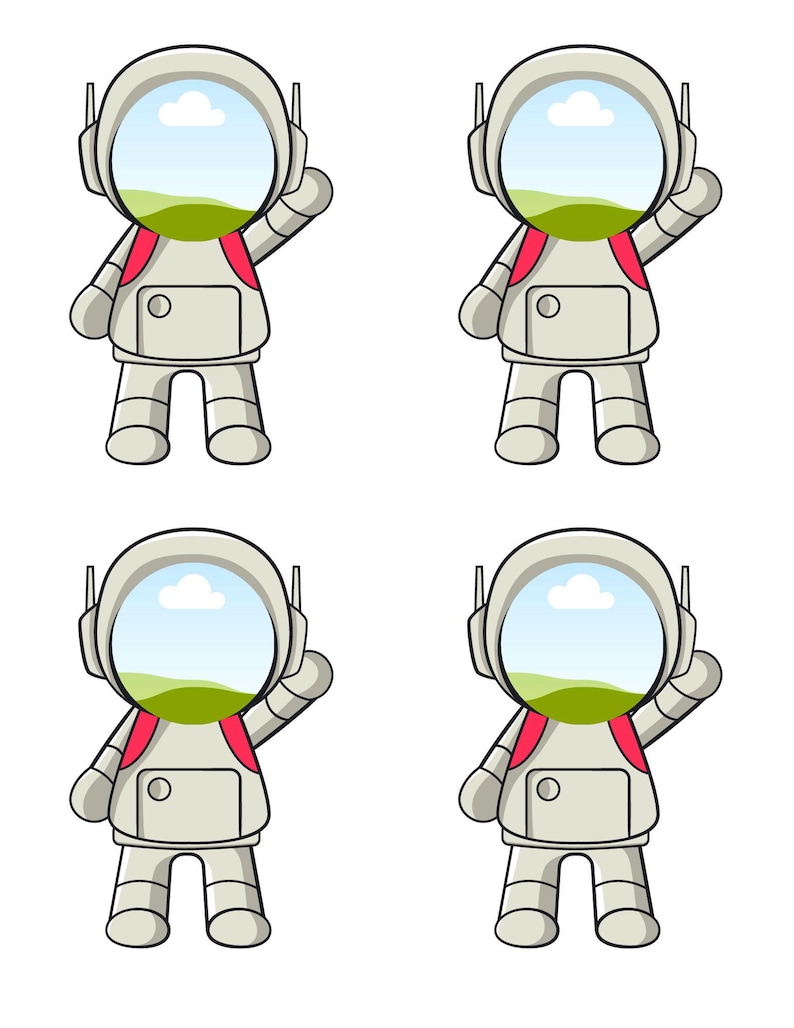 Astronaut Photo Template for Teachers Editable on Canva With Space ...