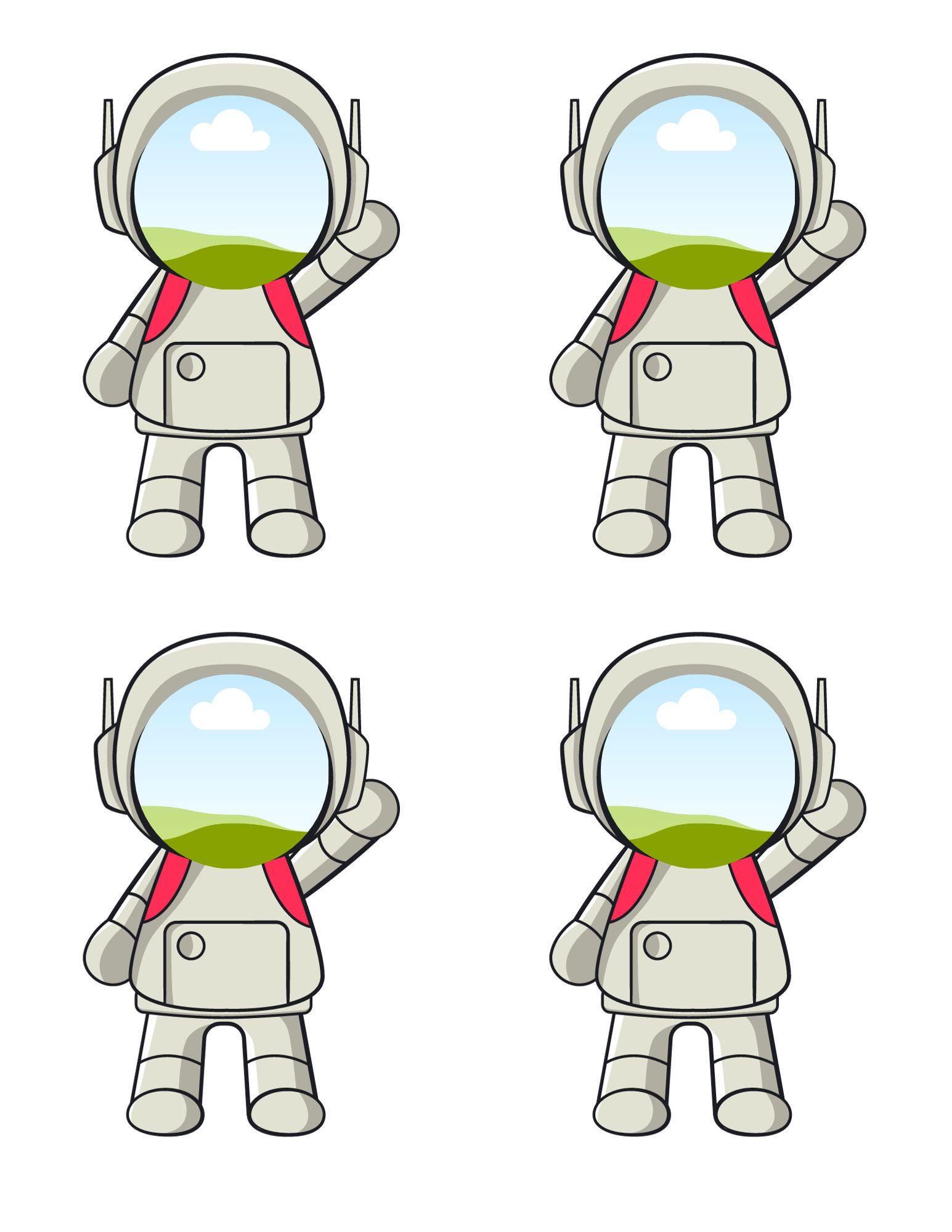 Astronaut Photo Template for Teachers Editable on Canva With Space ...