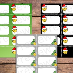 Pickleball Gift Tags With Colorful Options Download Print and Cut Out ...