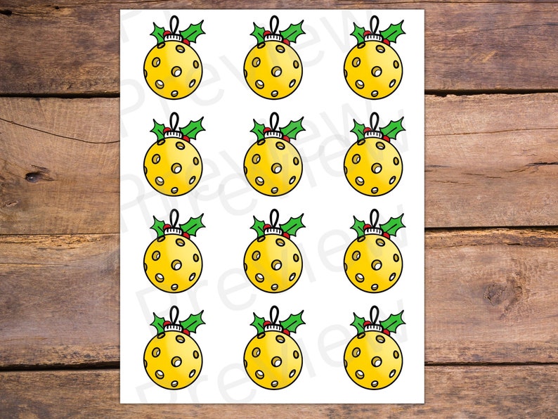 Pickleball Gift Tags With Colorful Options Download Print and Cut Out ...