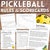 Pickleball Game Word Scramble With 2 Levels of Printable Pages for ...
