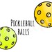 Pickleball Balls Clip Art PNG and SVG Files for Commercial Use in a ...