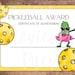 Pickleball Award Bundle With Fancy Certificate or Funny Pickle Players ...