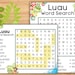 Printable Aloha Word Search Game With Colorful Beach Images for a ...