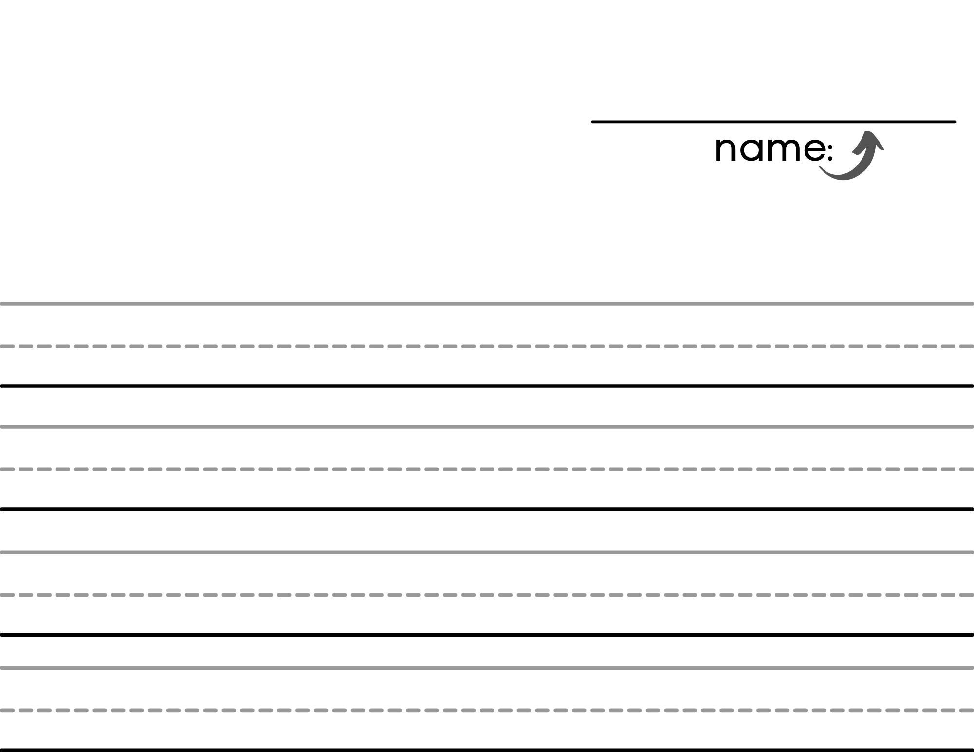 Kids Writing Supports With Graphic Organizers and Lined Paper for ...