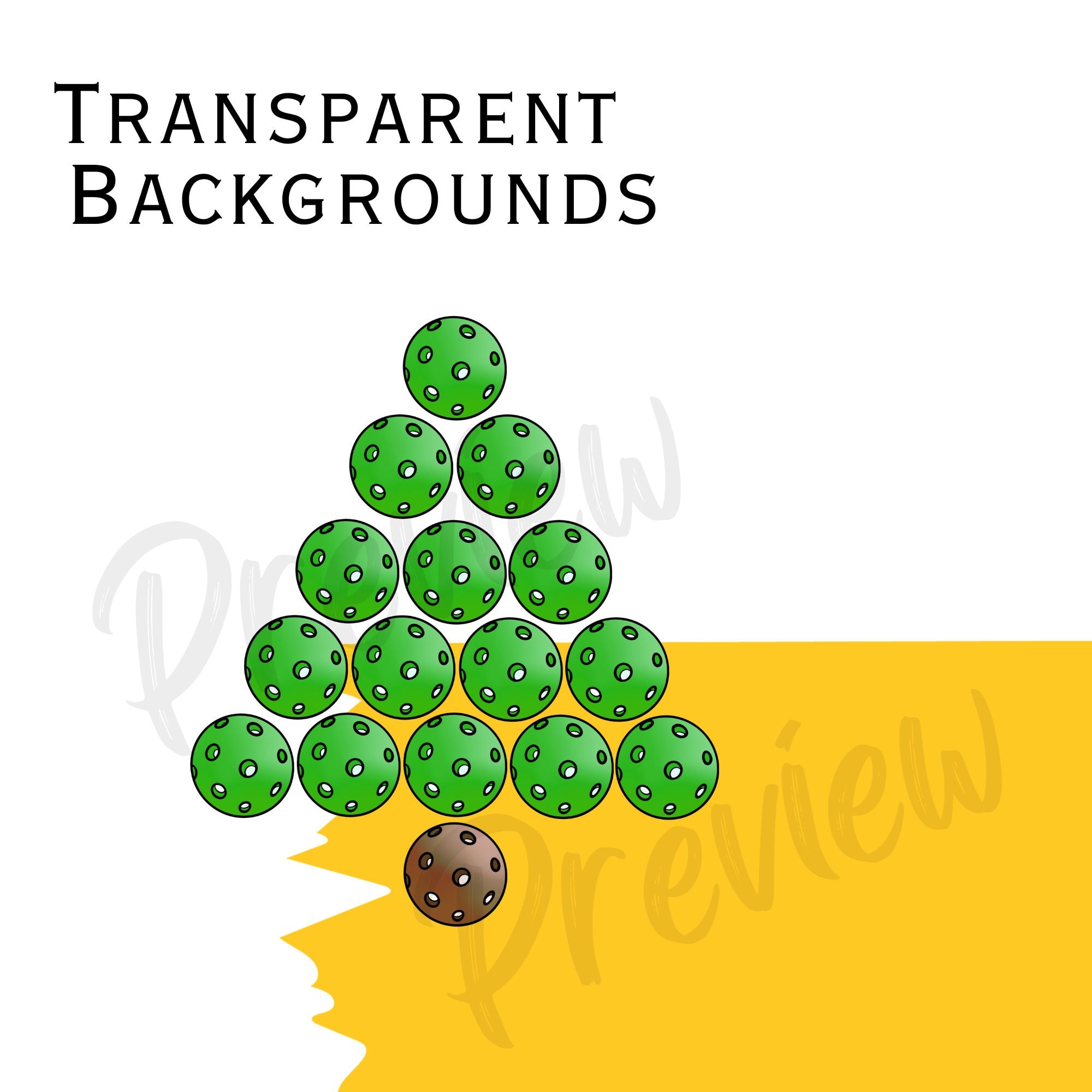 Pickleball Christmas Tree Art for Commercial Use This Holiday ...