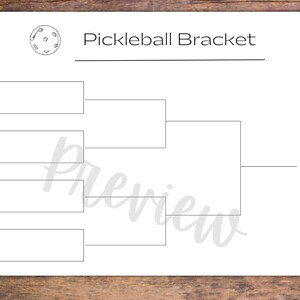 Pickleball Bracket Scoresheet and Award Bundle With Certificate for a ...