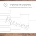 Pickleball Scorecard and Bracket Bundle With Tournament or Game Awards ...