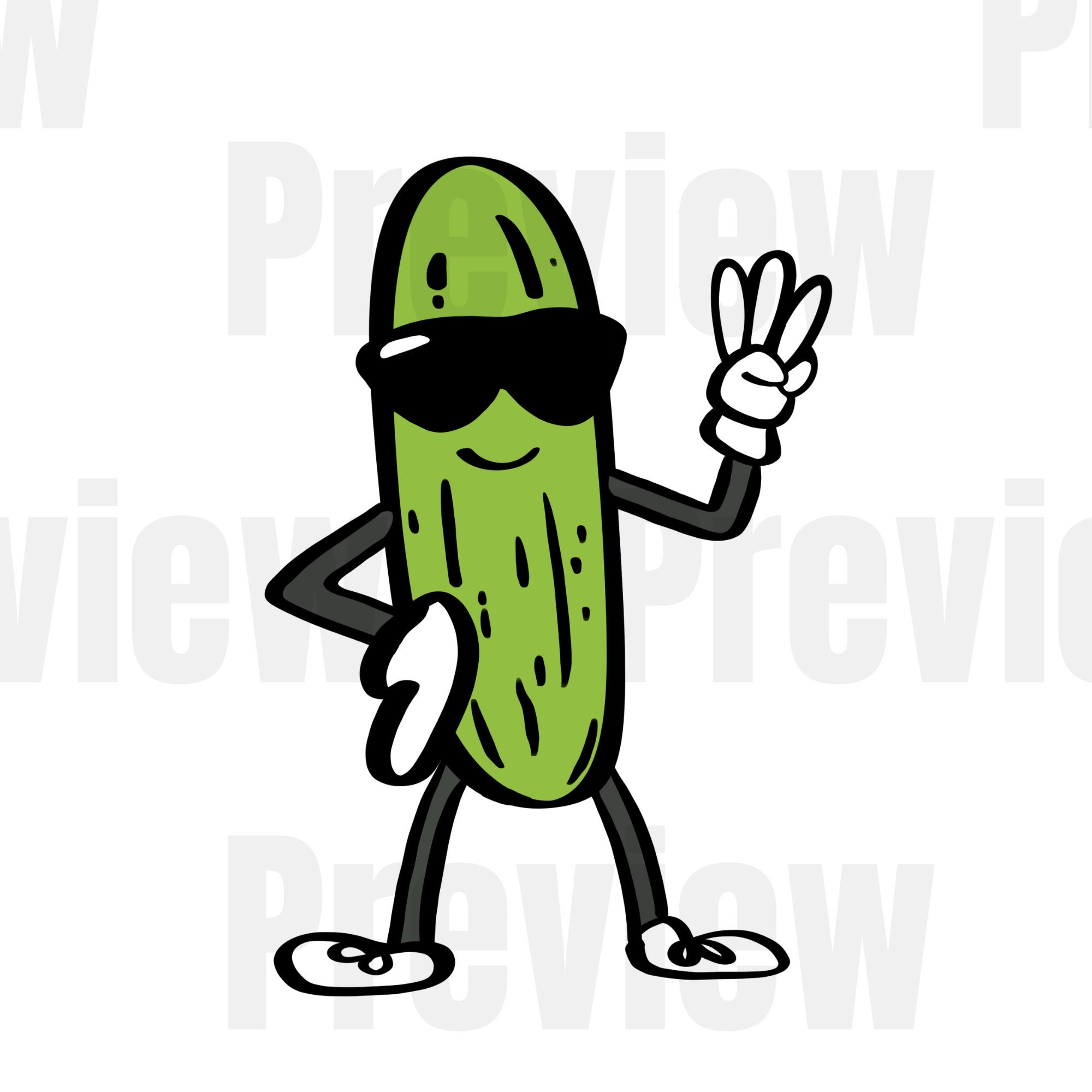 Custom Request With Three Fingers and Peace Sign Pickle PNG Files Clip ...