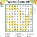 Printable Aloha Word Search Game With Colorful Beach Images for a ...