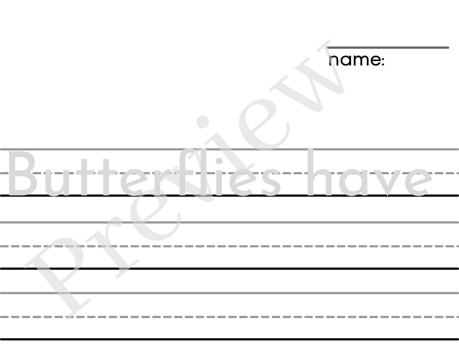 Printable Butterfly Writing Process With Informative Writing Prompt ...