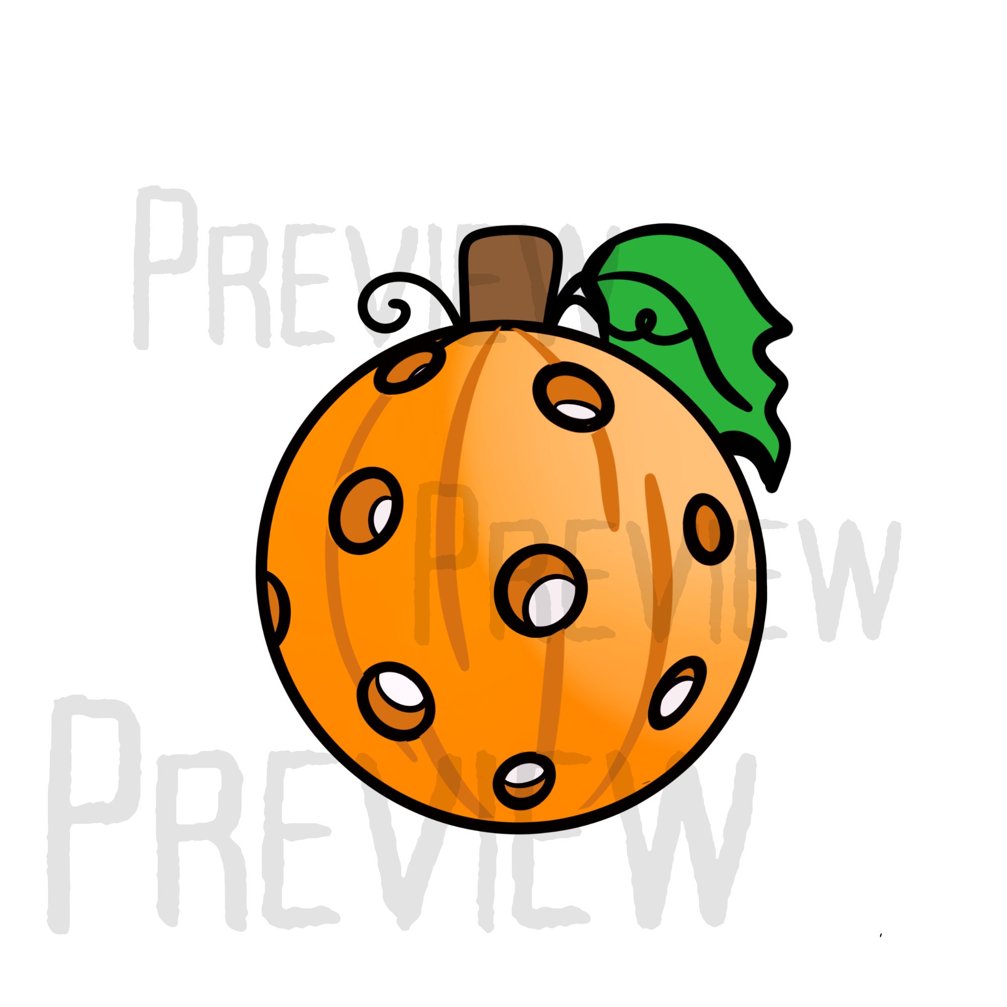 Halloween Pickleball Clip Art for Commercial Use PNG Files Pickle Balls ...