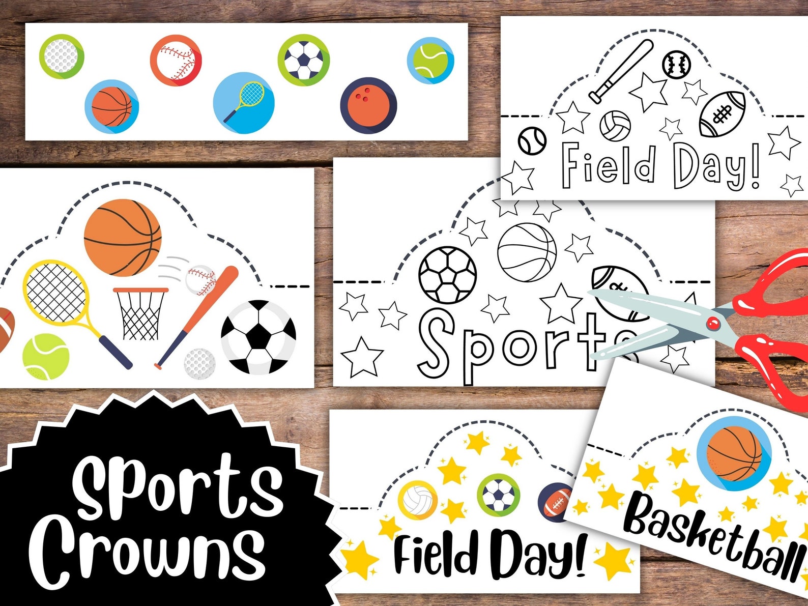 Sports Crowns for Kids School Crowns for PE Teachers or Parents With ...