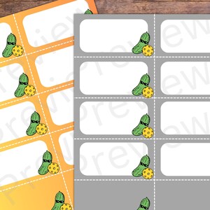 Pickleball Gift Tags With Colorful Options Download Print and Cut Out ...