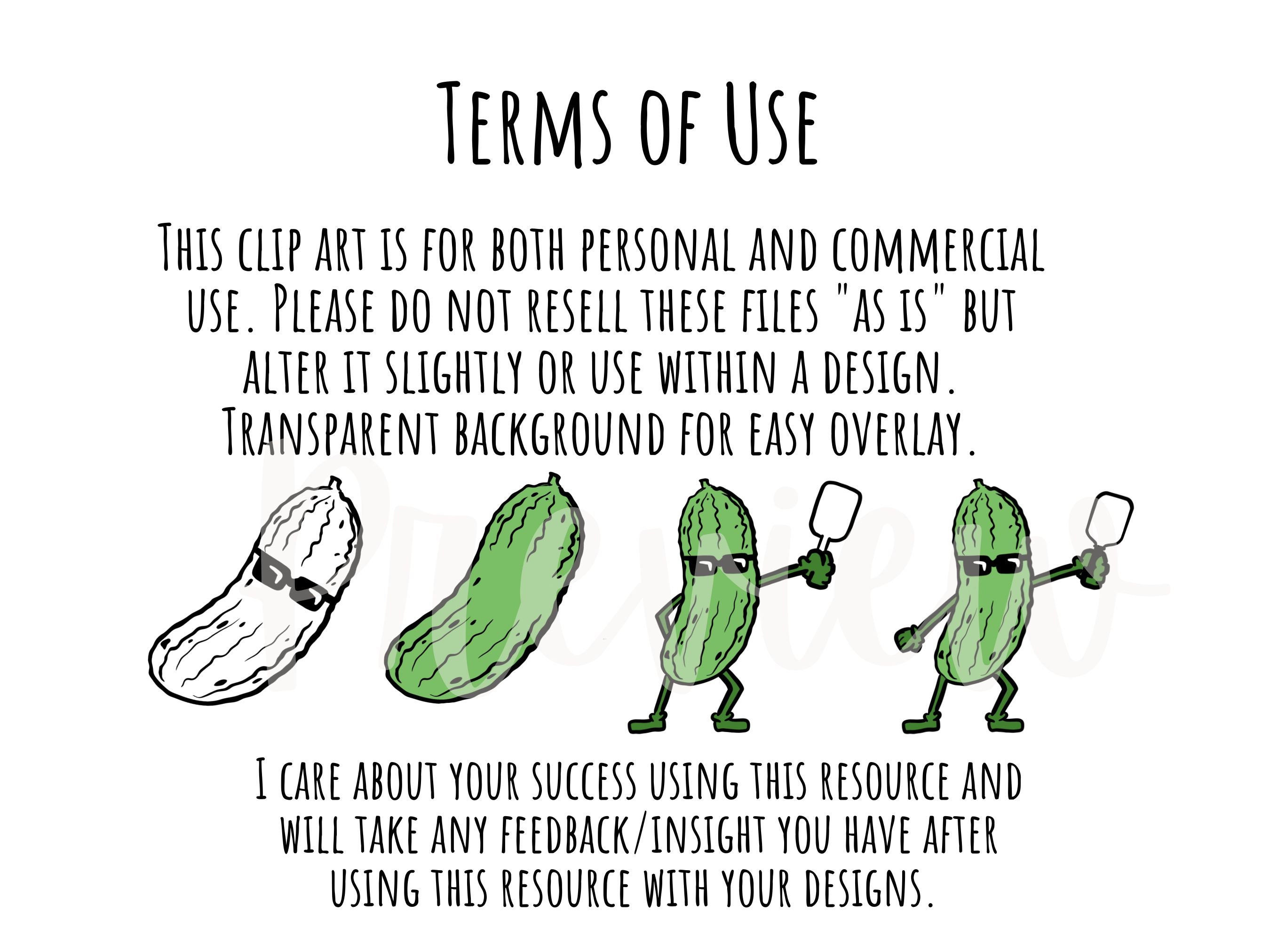 Pickleball Clip Art Bundle for Commercial Use PNG Files With Funny ...