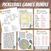 Fun Pickleball Game Mega Bundle With Pickleball Crossword Puzzle, Word ...