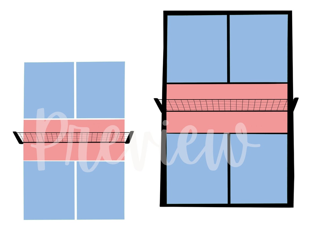 Pickleball Court and Net PNG Files for Commercial Use: Pickleball Nets ...
