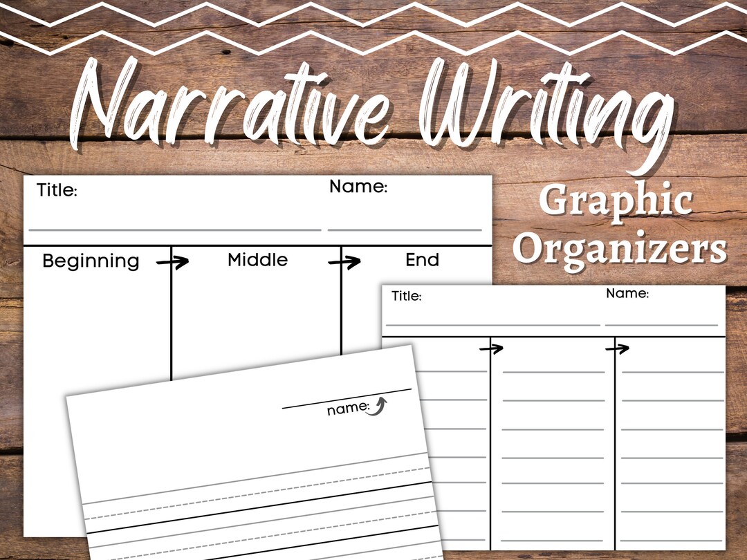 Kids Writing Supports With Graphic Organizers and Lined Paper for ...