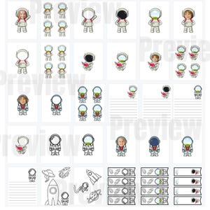 Astronaut Photo Template for Teachers Editable on Canva With Space ...