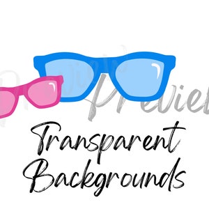 Rainbow Sunglasses Clip Art in 20 Colors for Summer Beach Creations - Etsy
