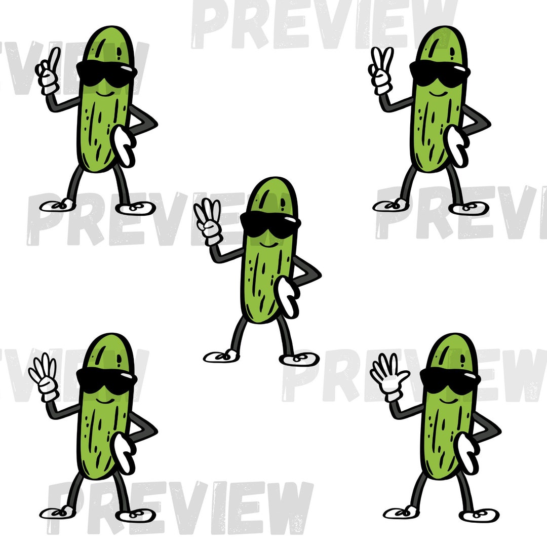 Pickle Numbers for Commercial Use PNG Files Clip Art Cool Pickle With ...