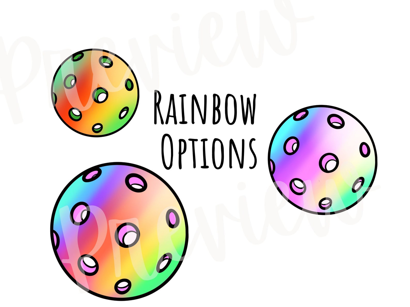 Pickleball Balls Clip Art PNG and SVG Files for Commercial Use in a ...