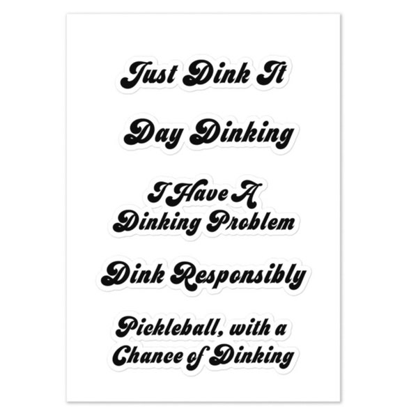 Funny Pickleball Stickers - Etsy