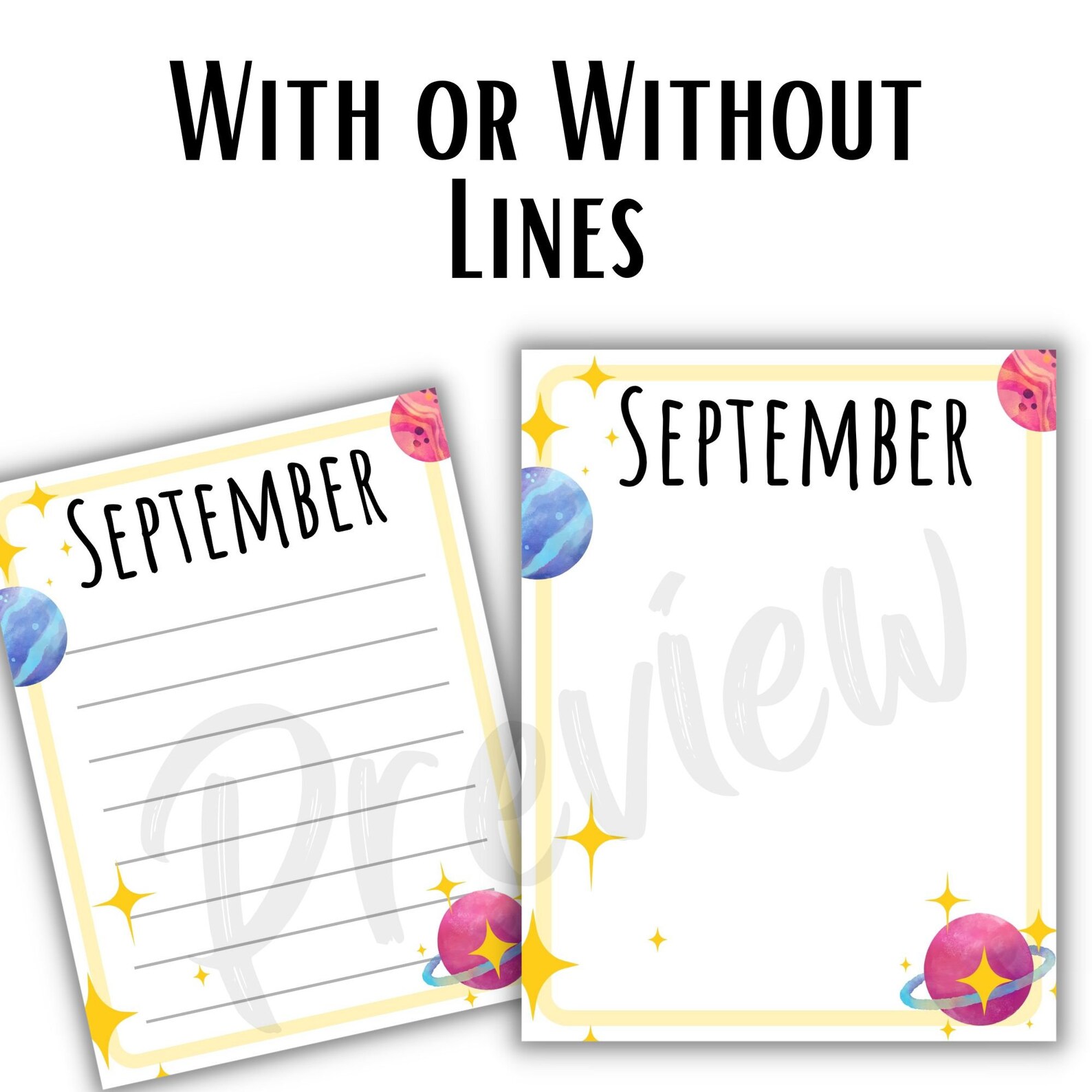 Outer Space Classroom Decor With Month of the Year Posters for - Etsy