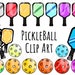 Pickleball Clip Art PNG Files for Commercial Use in a Greater Design ...
