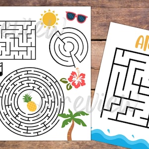 Hawaiian Luau Game With Colorful Hawaii Themed Images for a Hawaiian ...