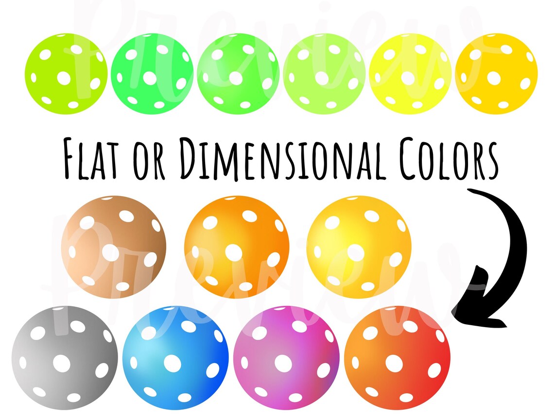 Pickleball Ball Art for Commercial Use PNG Files Pickle Ball Balls in ...