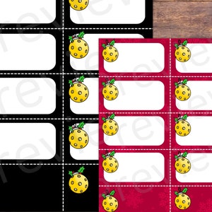 Pickleball Gift Tags With Colorful Options Download Print and Cut Out ...