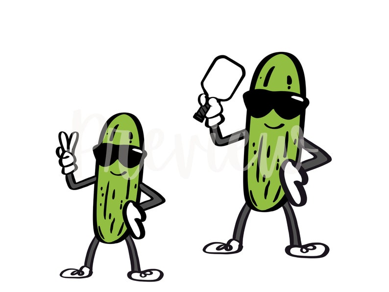 Pickle Art With a Peace Sign, Pickleball Paddle and Santa Hat for Fun ...