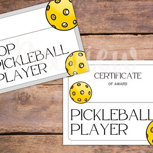 Pickleball Award Bundle With Fancy Certificate or Funny Pickle Players ...