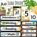Hawaiian Classroom Decor Days of the Week Hawaii Numbers Schedule Cards ...