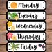 Hawaiian Classroom Decor With Days of the Week Hawaii Luau Class Theme ...