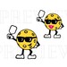 Pickleball Clip Art Bundle for Commercial Use PNG Files With Funny ...