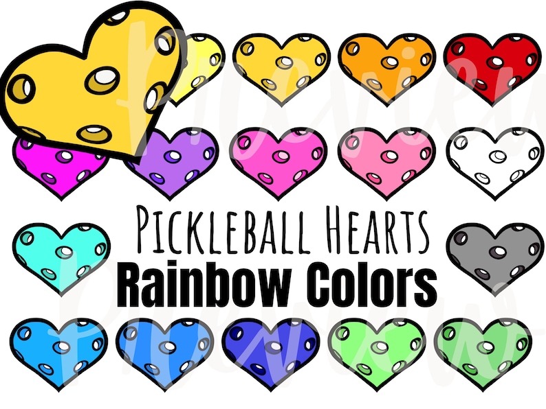 Pickleball Clip Art PNG Files for Commercial Use in a Greater Sports ...