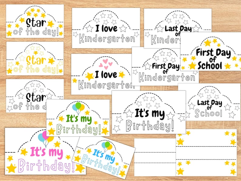 Printable Crowns for Last Day of School Star of the Day It's My ...