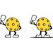 Funny Pickleball Clip Art for Commercial Use PNG Files Yellow ...