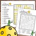 Fun Pickleball Game Mega Bundle With Pickleball Crossword Puzzle, Word ...