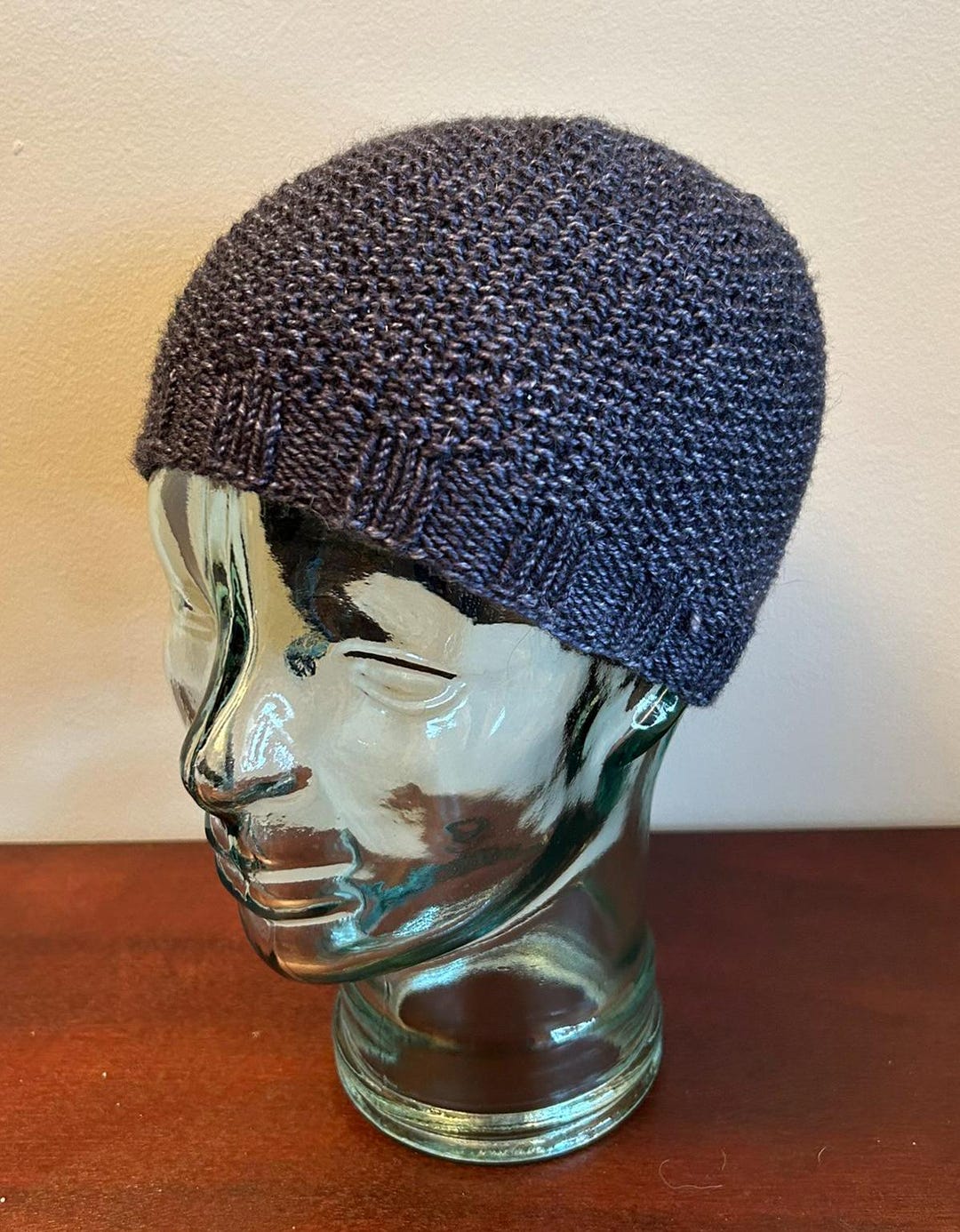 Knitted Seed Stitch Toque - Etsy