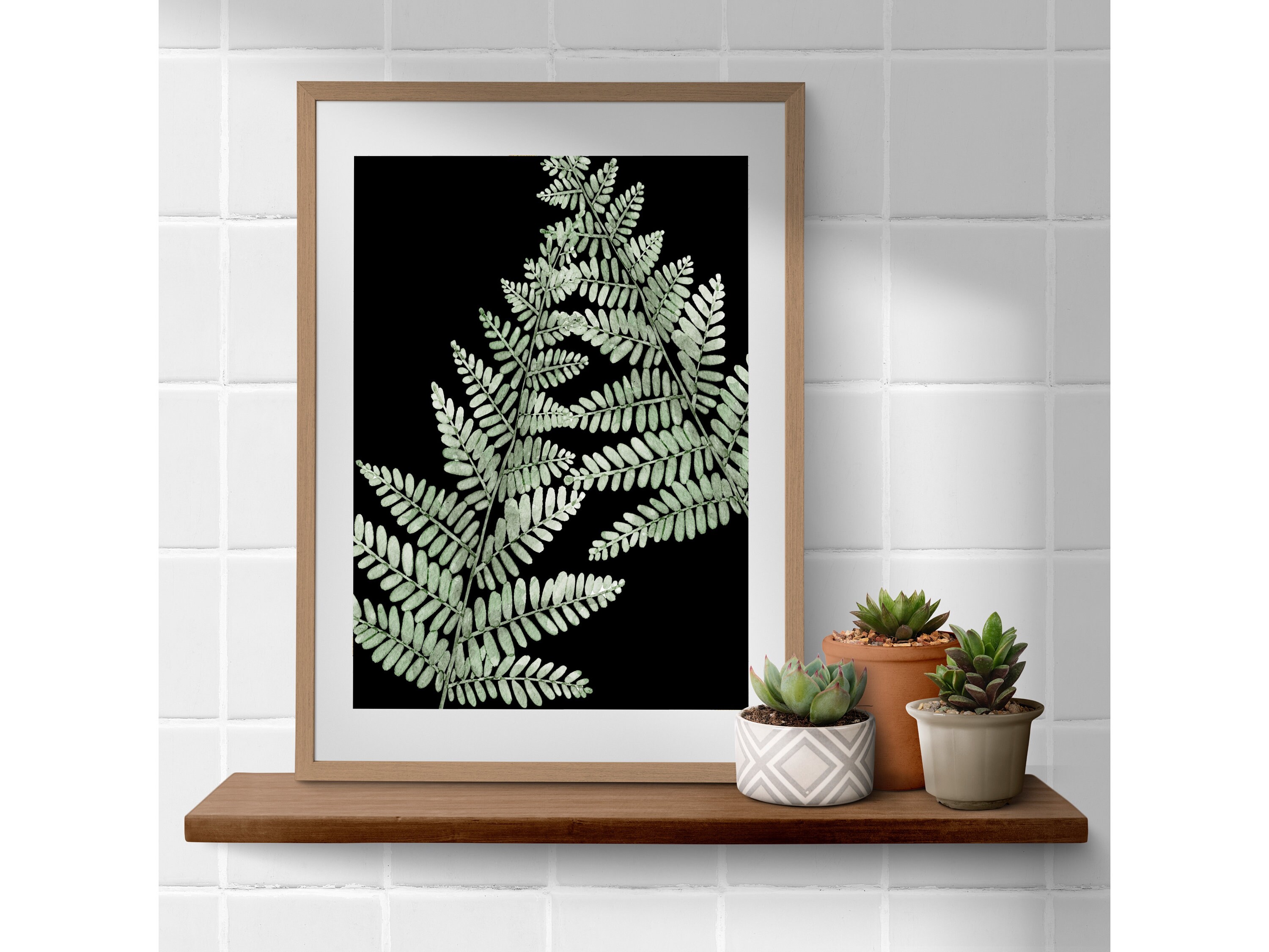 Fern Clipart PNG | Fern Black and White Art Print PNG | Fern Leaf ...