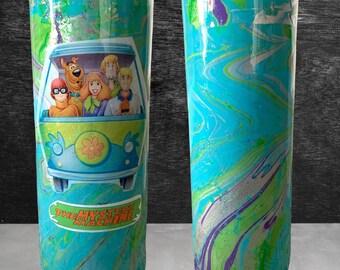Scooby Doo tie dye-20 oz Tumbler Wrap /PRINTABLE PNG digital file for ...
