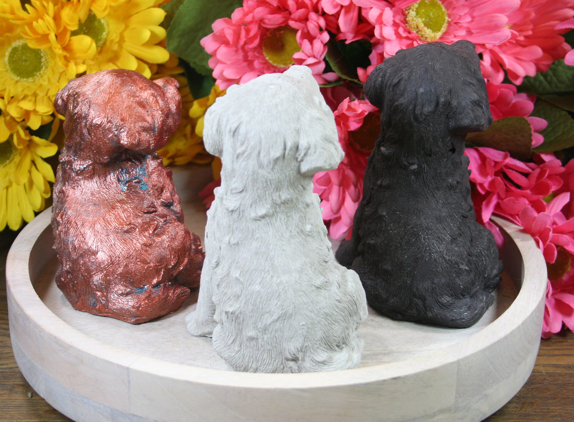 Concrete Garden Dog Statue Cement Dog Figurine Indoor or - Etsy