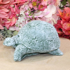 Concrete Turtle, Garden Decor, Cement Figurine, Plain or Painted - Etsy