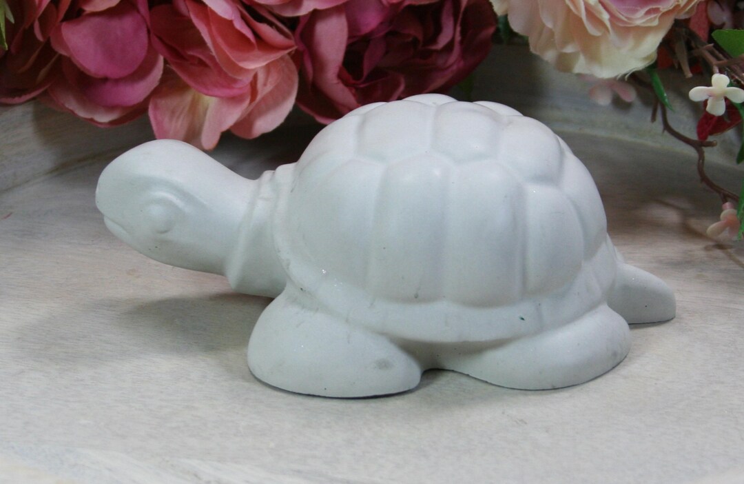 Concrete Sea Turtle Statue, Cement Sea Turtle Figurine, Indoors or ...