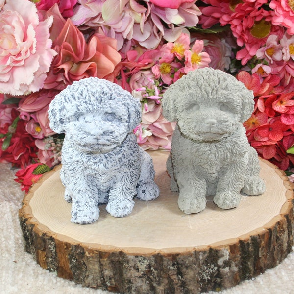 Concrete Dog Garden Statue - Etsy